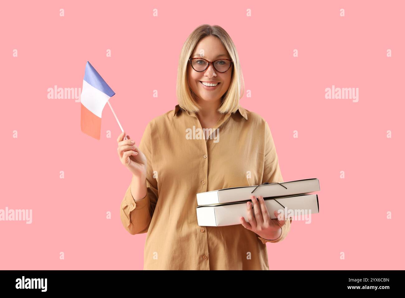Female french language teacher hi-res stock photography and images - Alamy