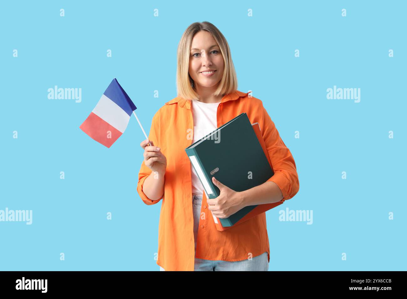 Female french language teacher hi-res stock photography and images - Alamy