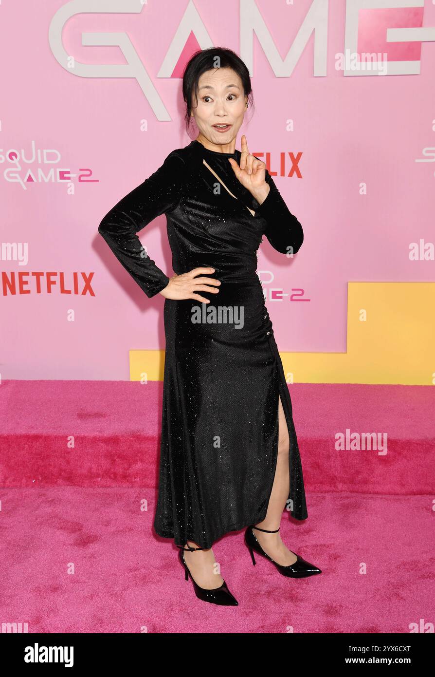 LOS ANGELES, CALIFORNIA - DECEMBER 12: Kang Ae-shim attends the Los Angeles premiere and fan ...