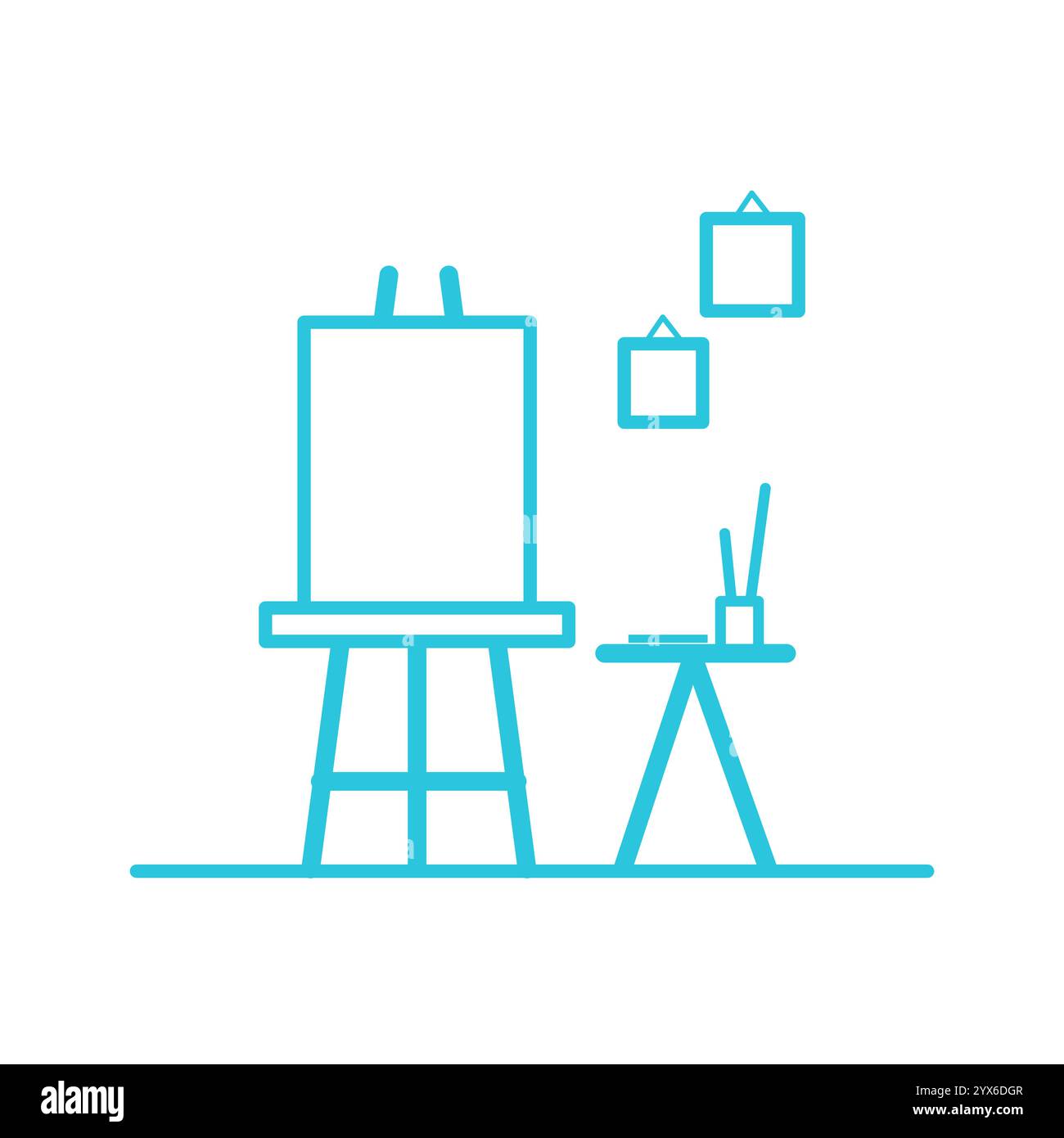 Atelier of artist Stock Vector Images - Alamy