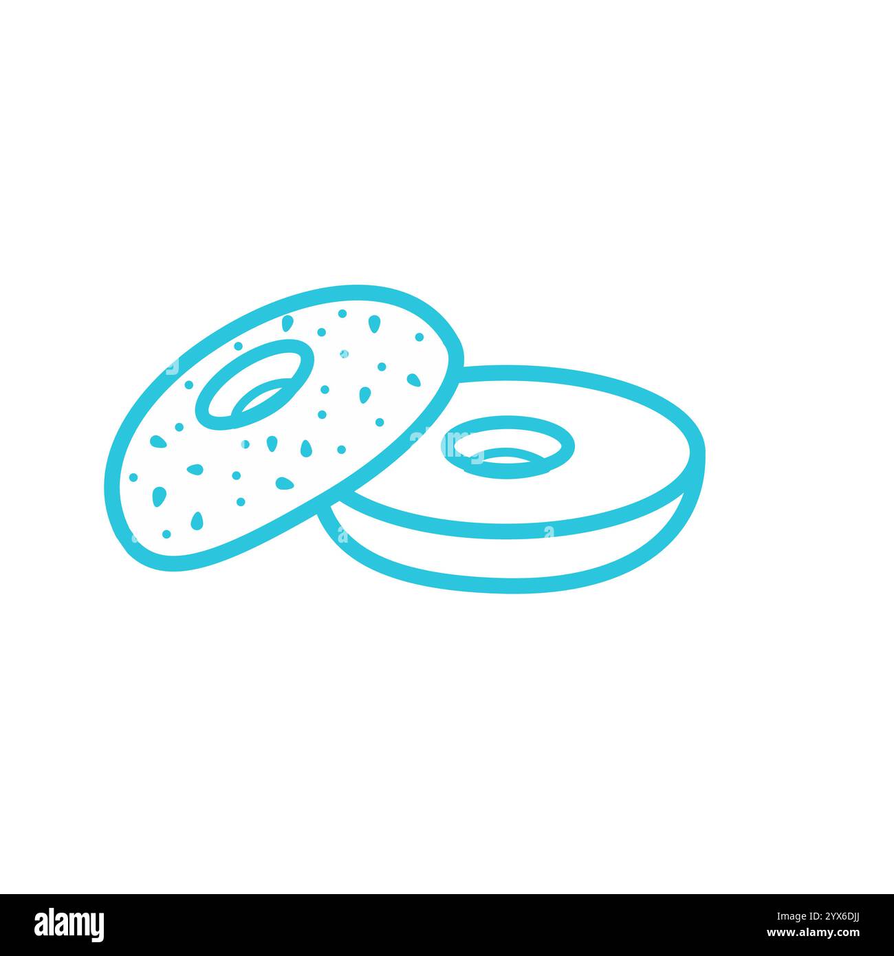 Free bagels Stock Vector Images - Alamy
