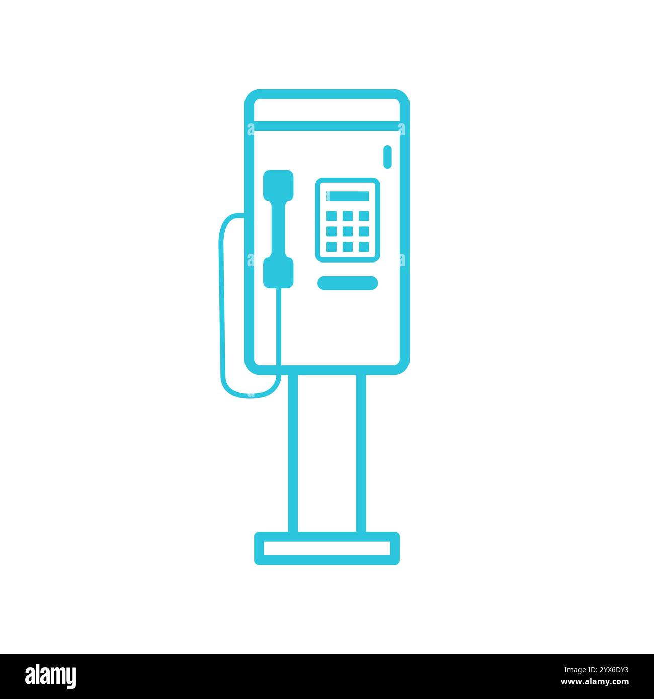 Public telephone box payphone Stock Vector Images - Alamy