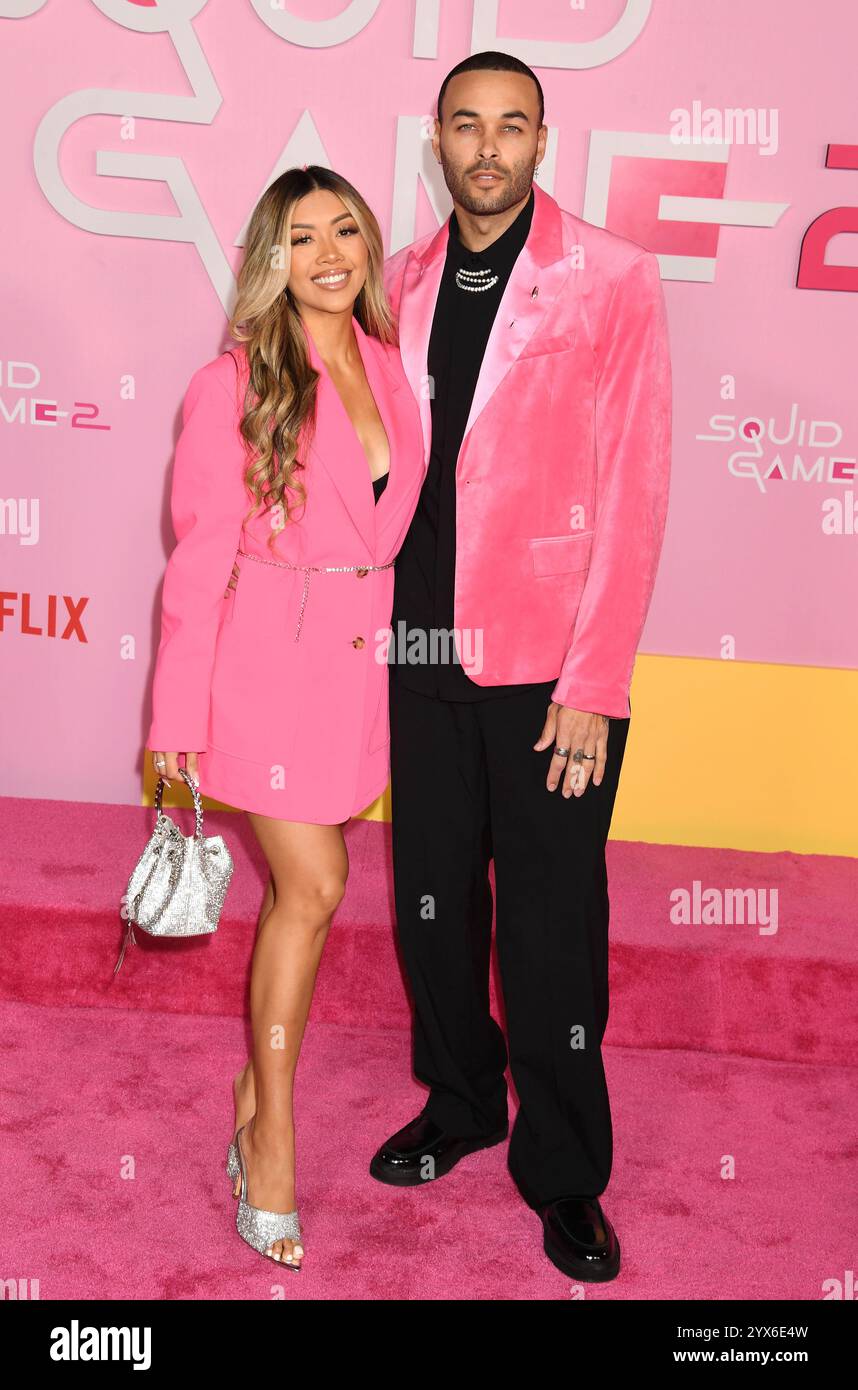 LOS ANGELES, CALIFORNIA - DECEMBER 12: (L-R) Liane V and Don Benjamin attend the Los Angeles ...