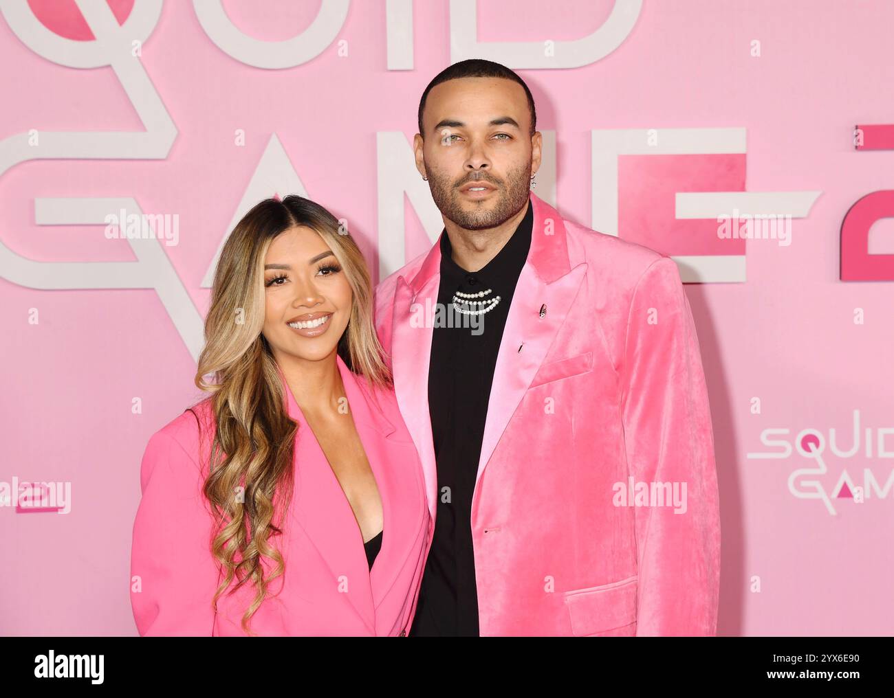 LOS ANGELES, CALIFORNIA - DECEMBER 12: (L-R) Liane V and Don Benjamin ...