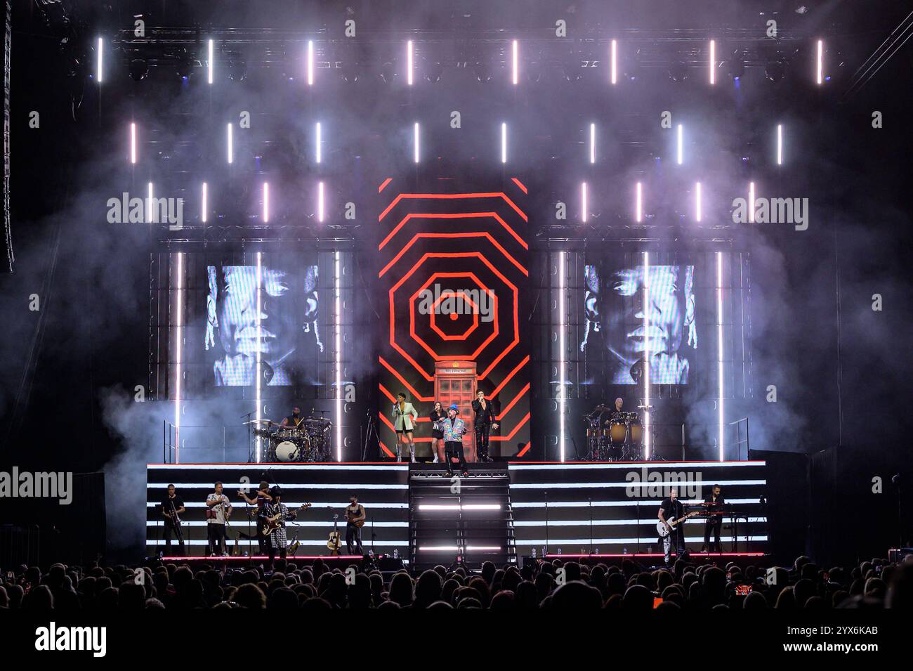 Culture Club members; Mikey Craig, Boy George (George O'Dowd) and Roy ...