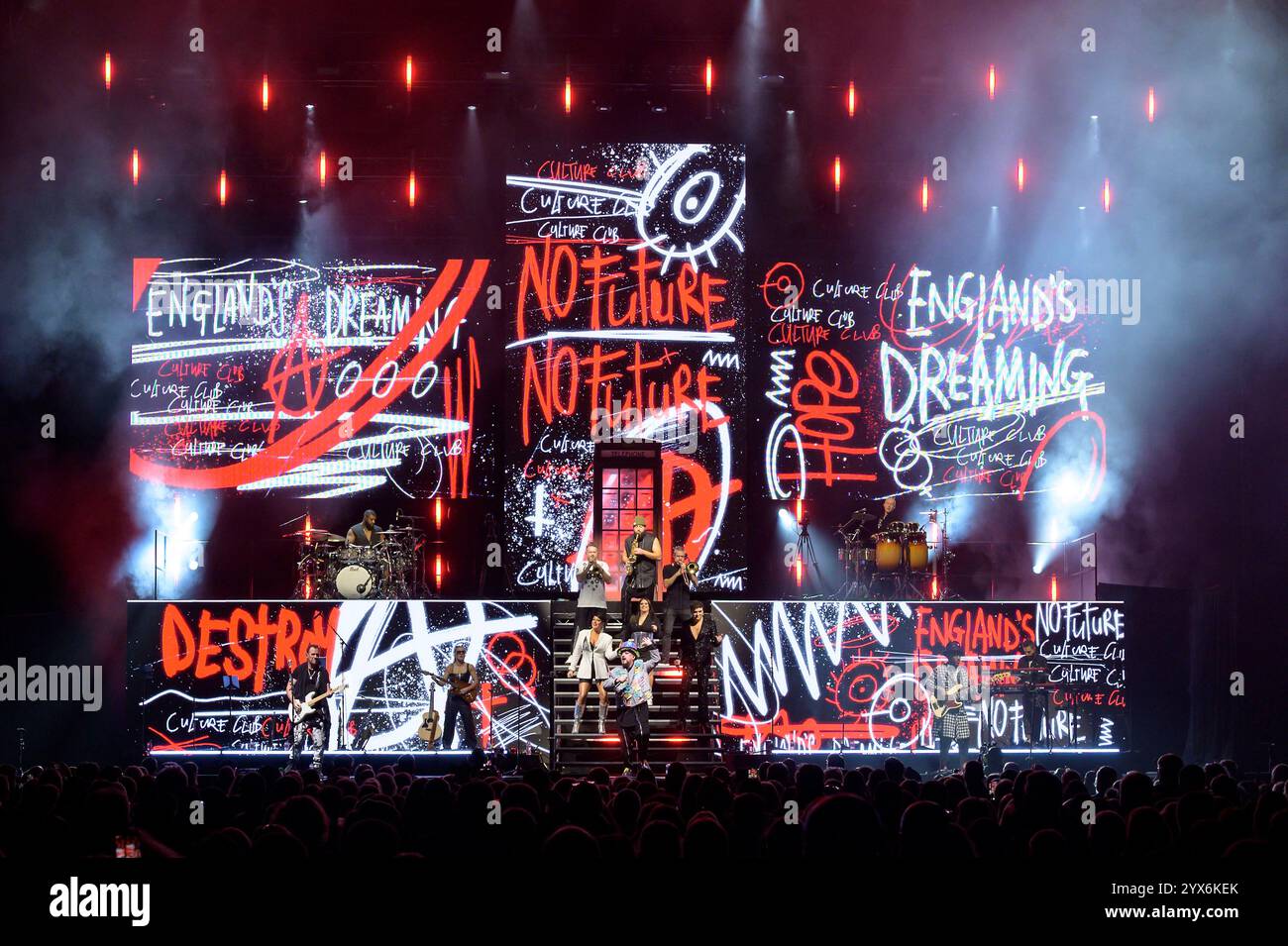 Culture Club members; L-R Roy Hay, Boy George (George O'Dowd), Mickey ...