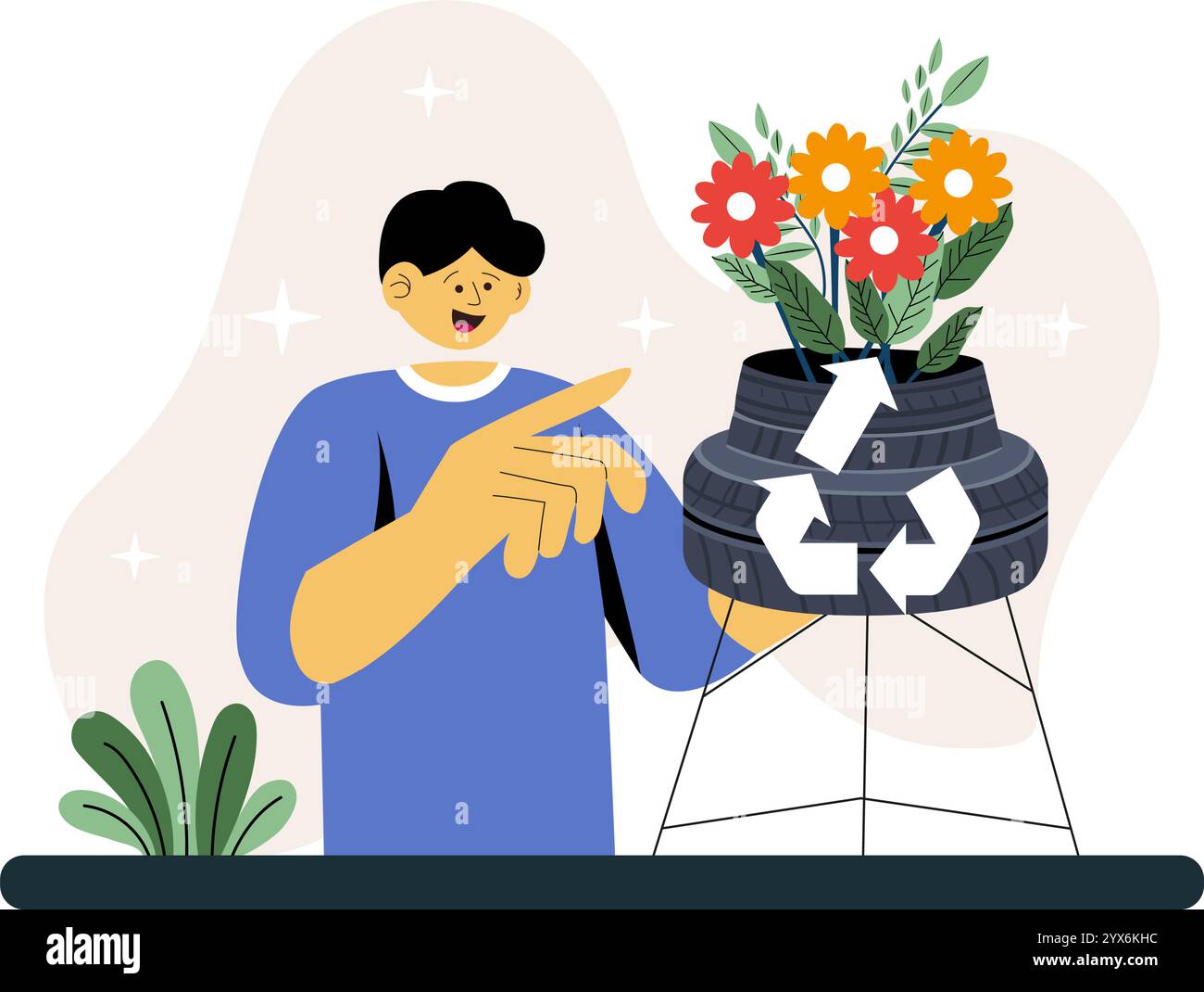 Upcycling Vector Illustration featuring the Process and Techniques of ...