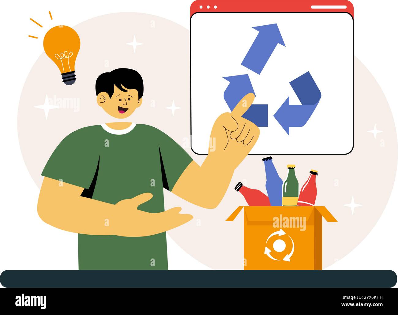 Upcycling Vector Illustration featuring the Process and Techniques of ...