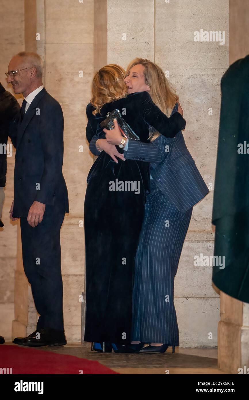 Rome, Italy. 13th Dec, 2024. Italian Prime Minister, Giorgia Meloni ...