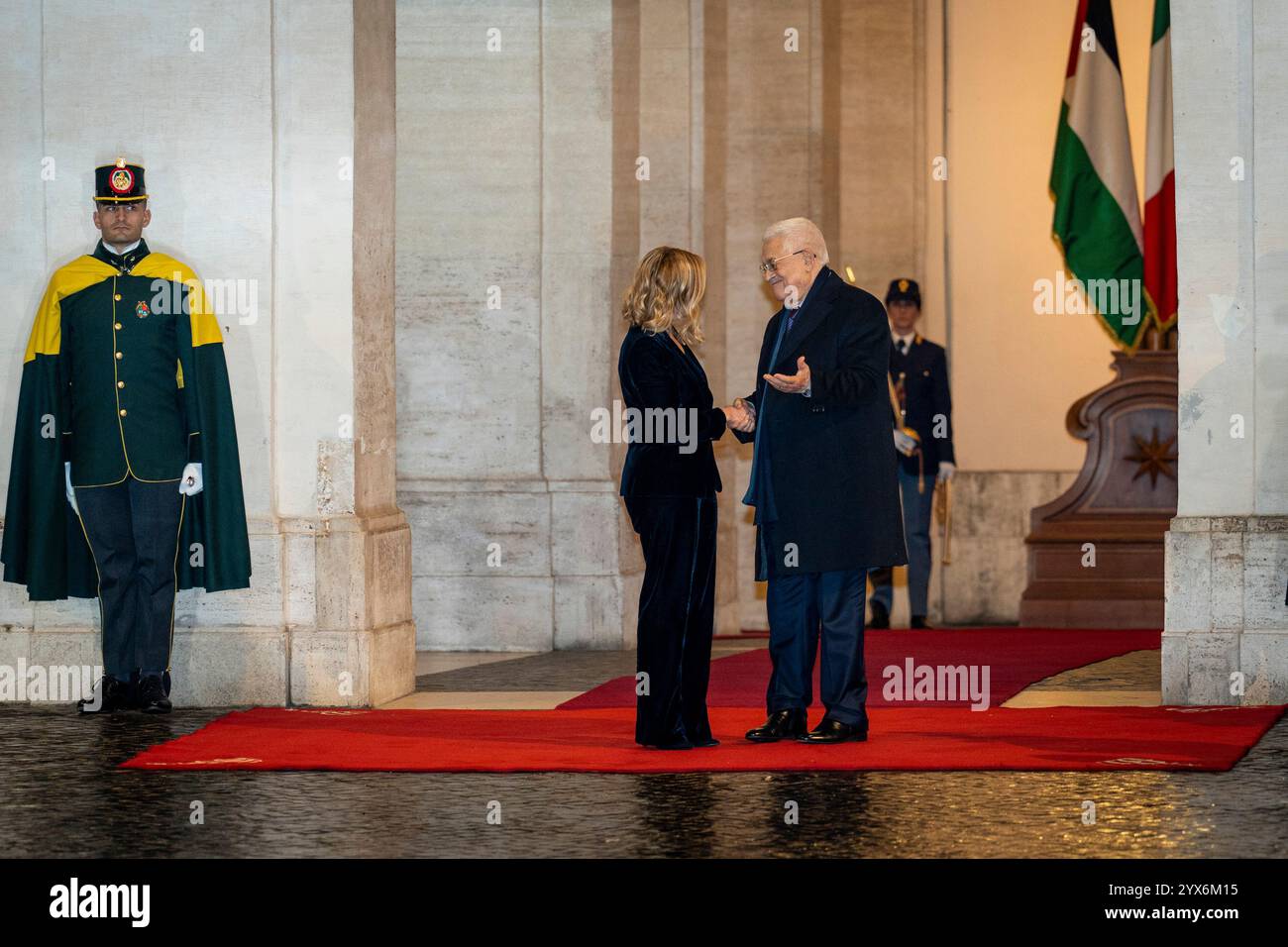 Rome, Italy. 13th Dec, 2024. Italian Prime Minister Giorgia Meloni ...