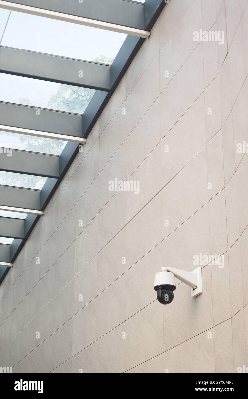 Security Camera Successfully Mounted on the Wall for Optimal ...