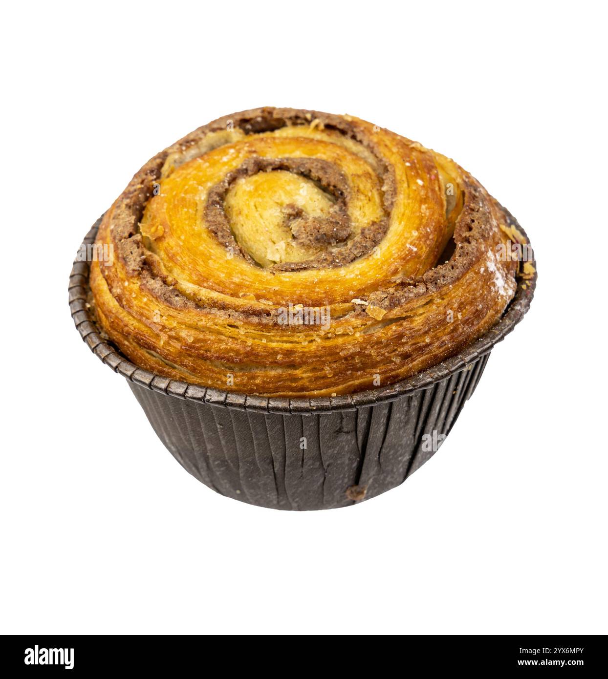 Danish cinnamon bun on Cut Out Stock Images & Pictures - Alamy