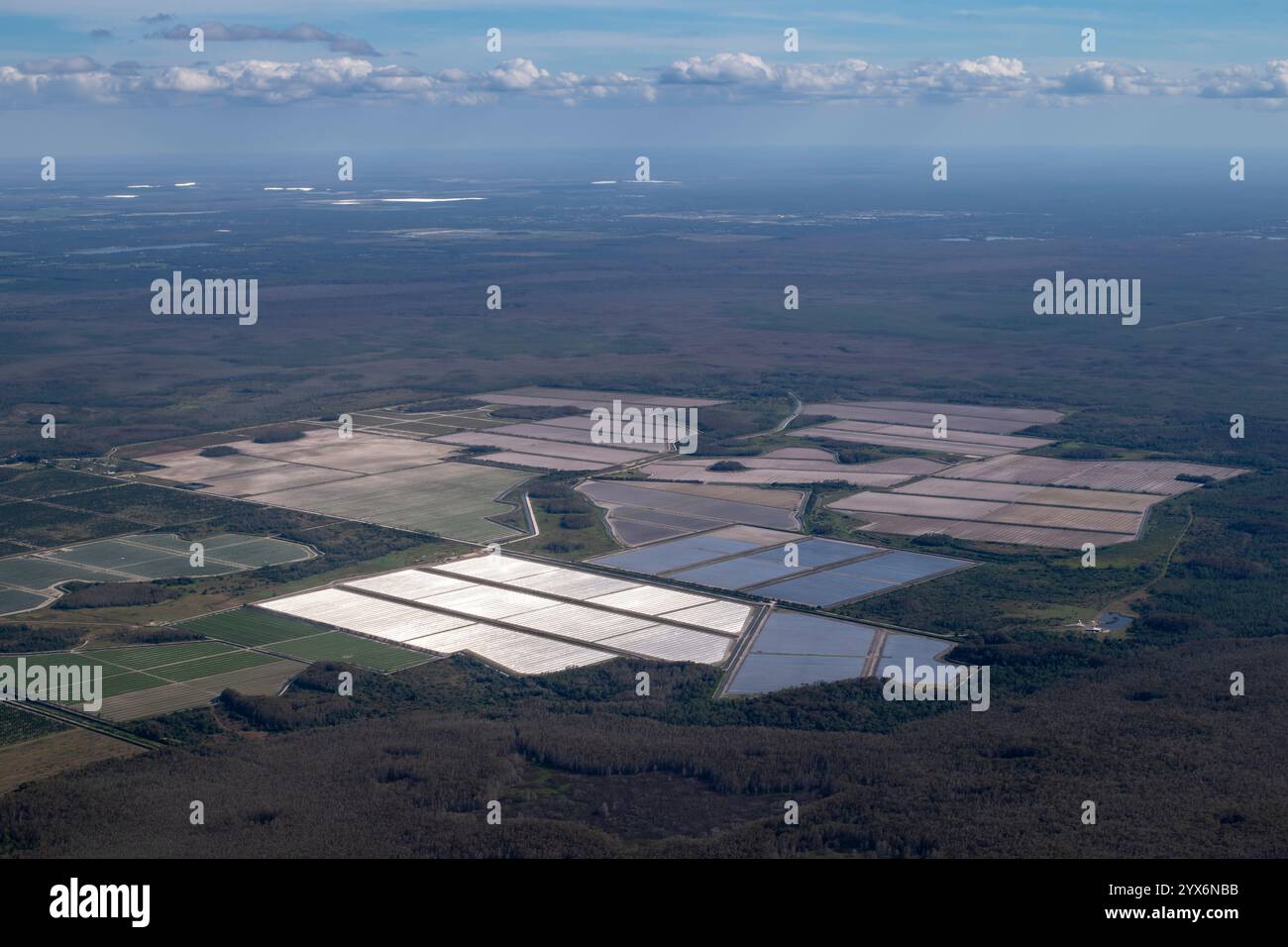 Florida. Lee county. Aerial view of farms and cropland near Fort Meyers Stock Photo - Alamy