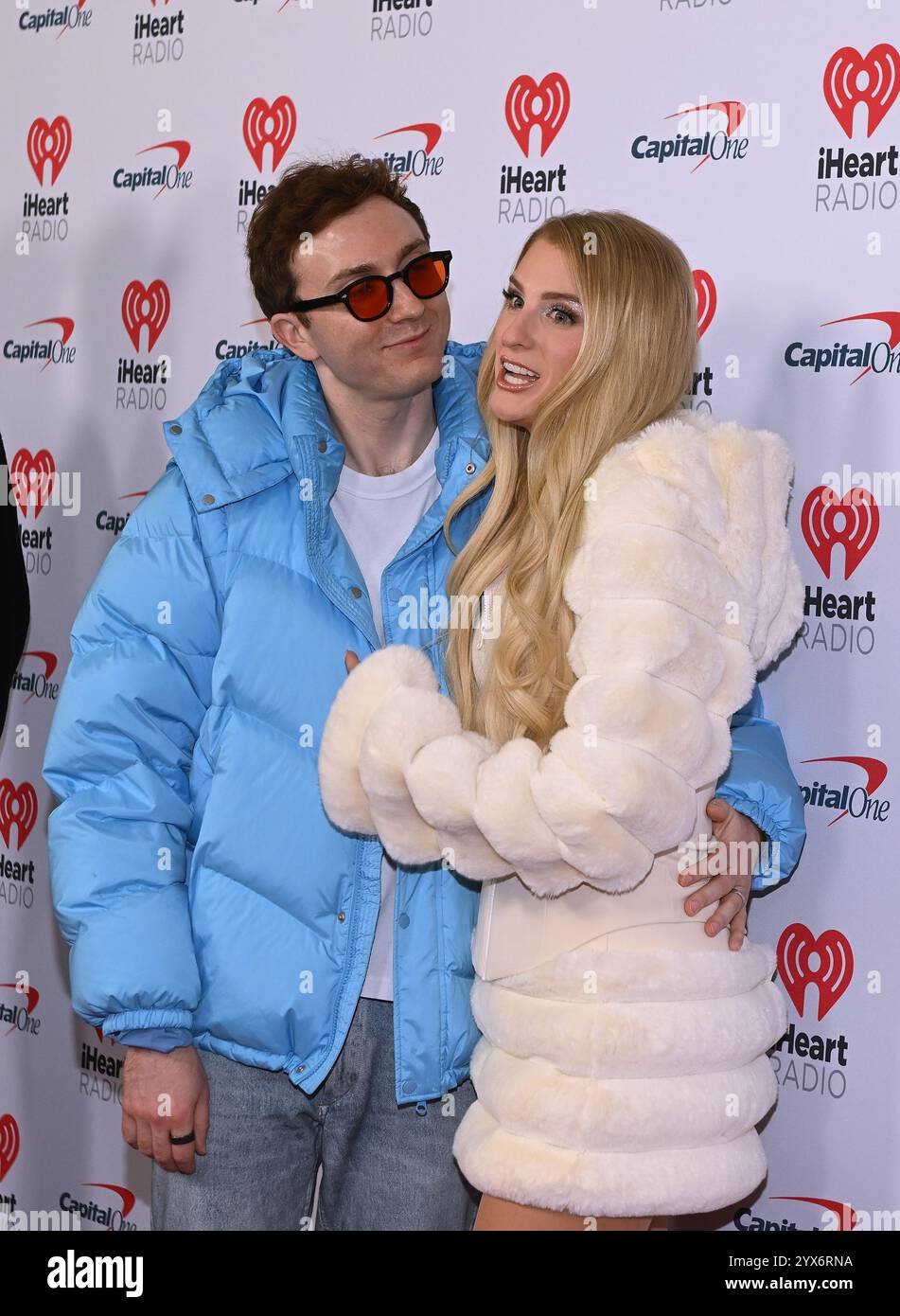 New York, USA. 13th Dec, 2024. Daryl Sabara, Meghan Trainor attends ...