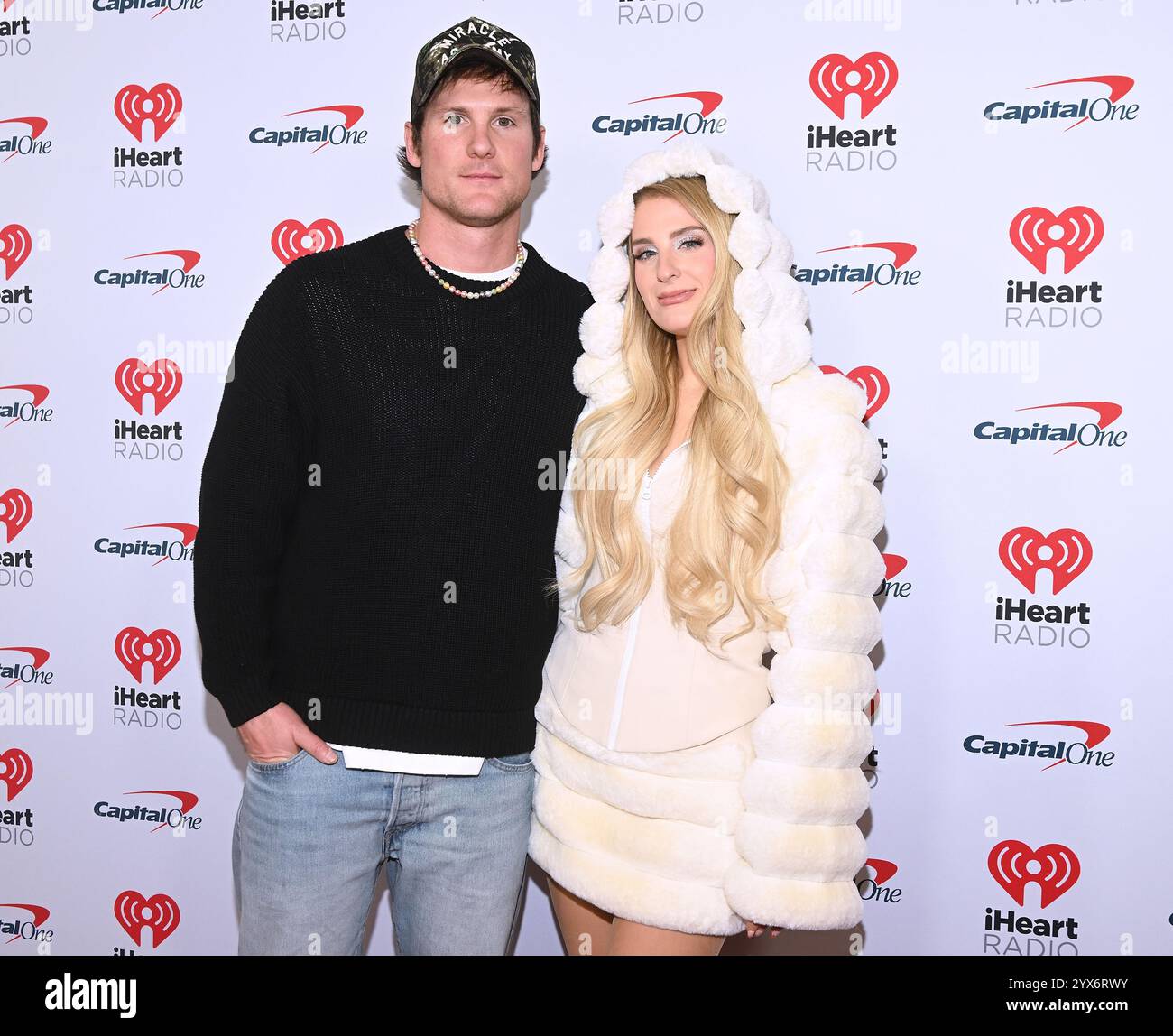 New York, USA. 13th Dec, 2024. Ryan Trainor, Meghan Trainor attend iHeartRadio z100's Jingle ...