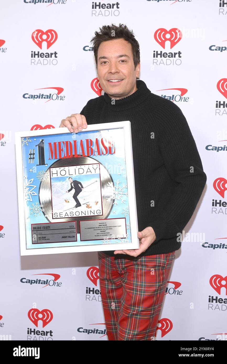 New York, USA. 13th Dec, 2024. Jimmy Fallon attends iHeartRadio z100's ...
