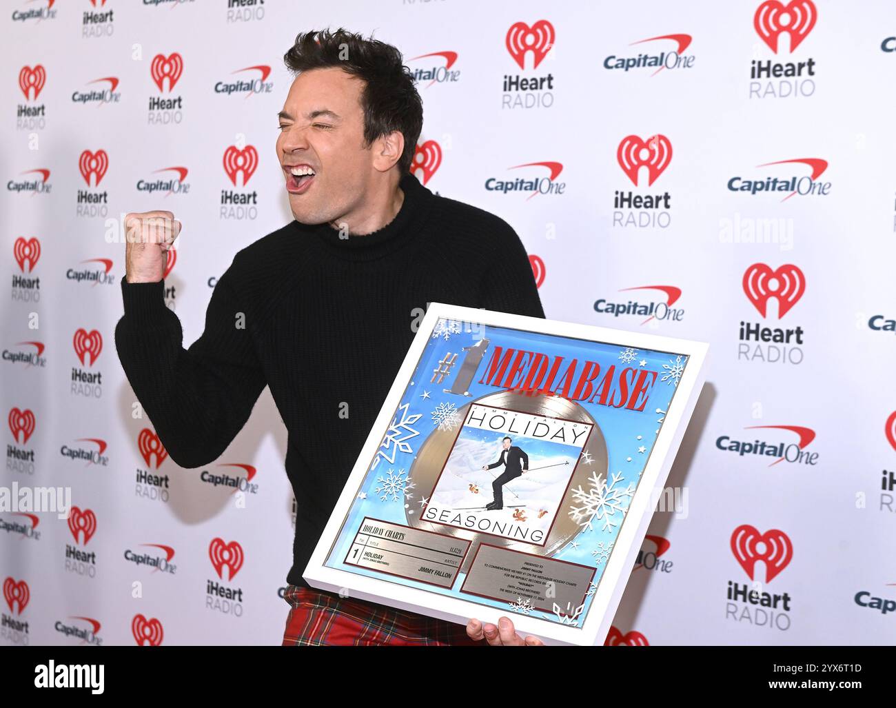 New York, USA. 13th Dec, 2024. Jimmy Fallon attends iHeartRadio z100's ...