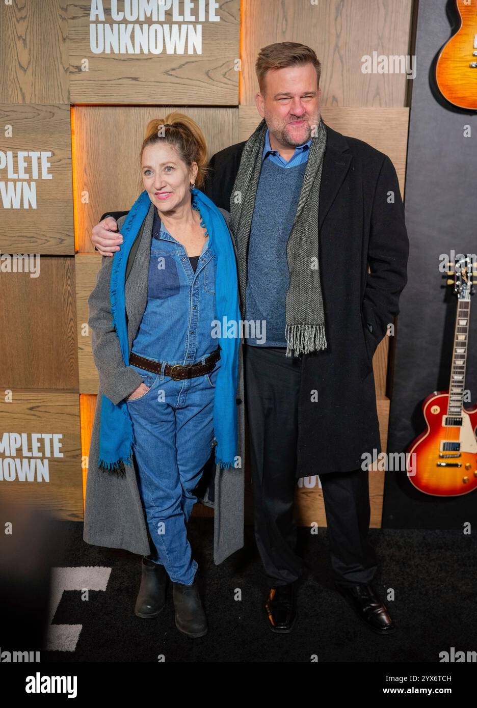 Photo by: XNY/STAR MAX/IPx 2024 12/13/24 Edie Falco and Stephen Wallem ...