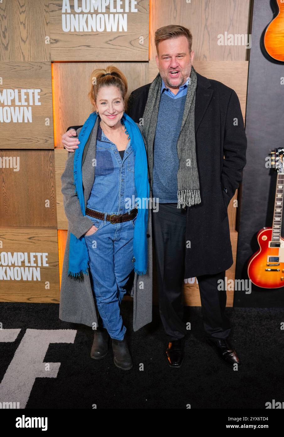 Photo by: XNY/STAR MAX/IPx 2024 12/13/24 Edie Falco and Stephen Wallem ...