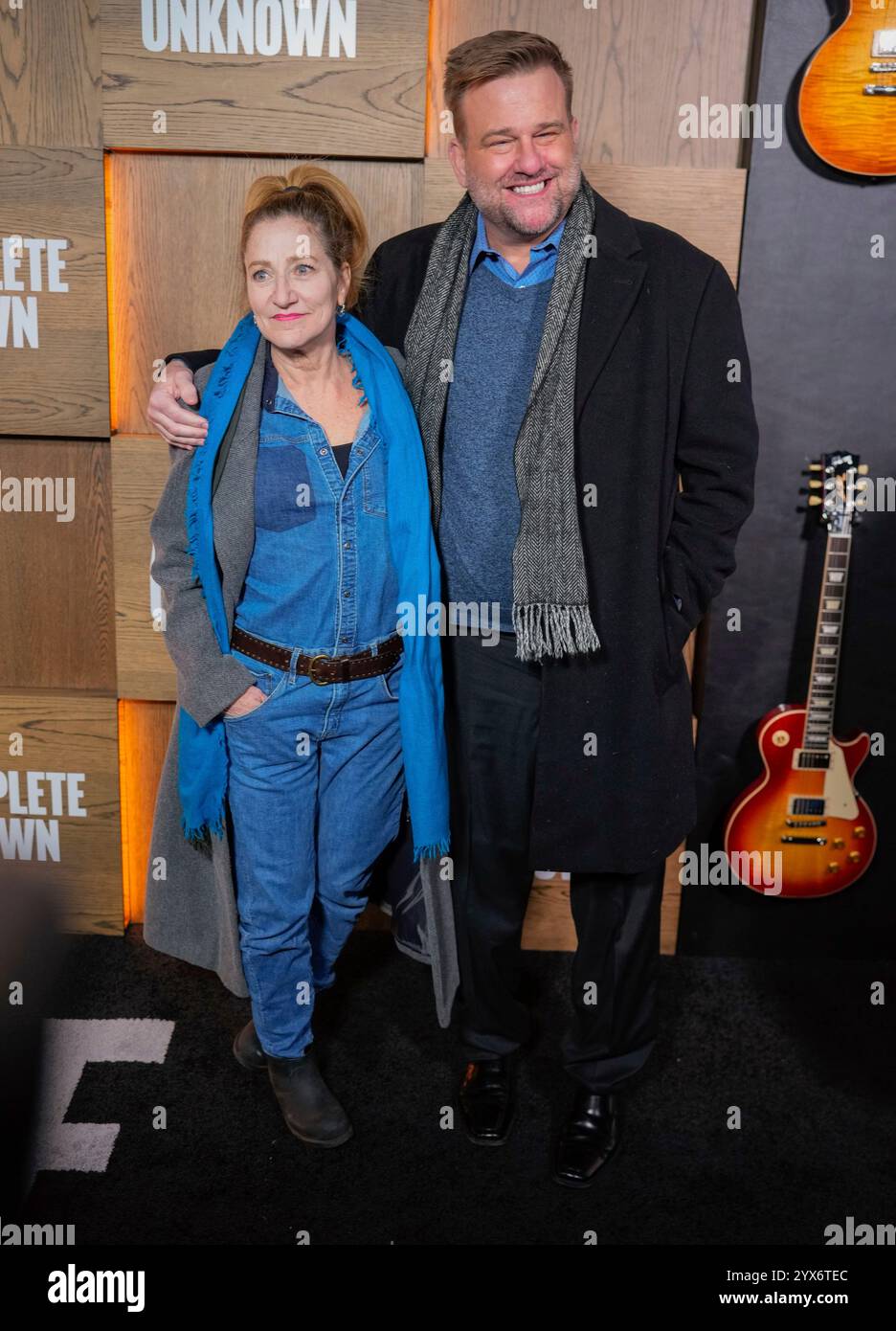 Photo by: XNY/STAR MAX/IPx 2024 12/13/24 Edie Falco and Stephen Wallem ...
