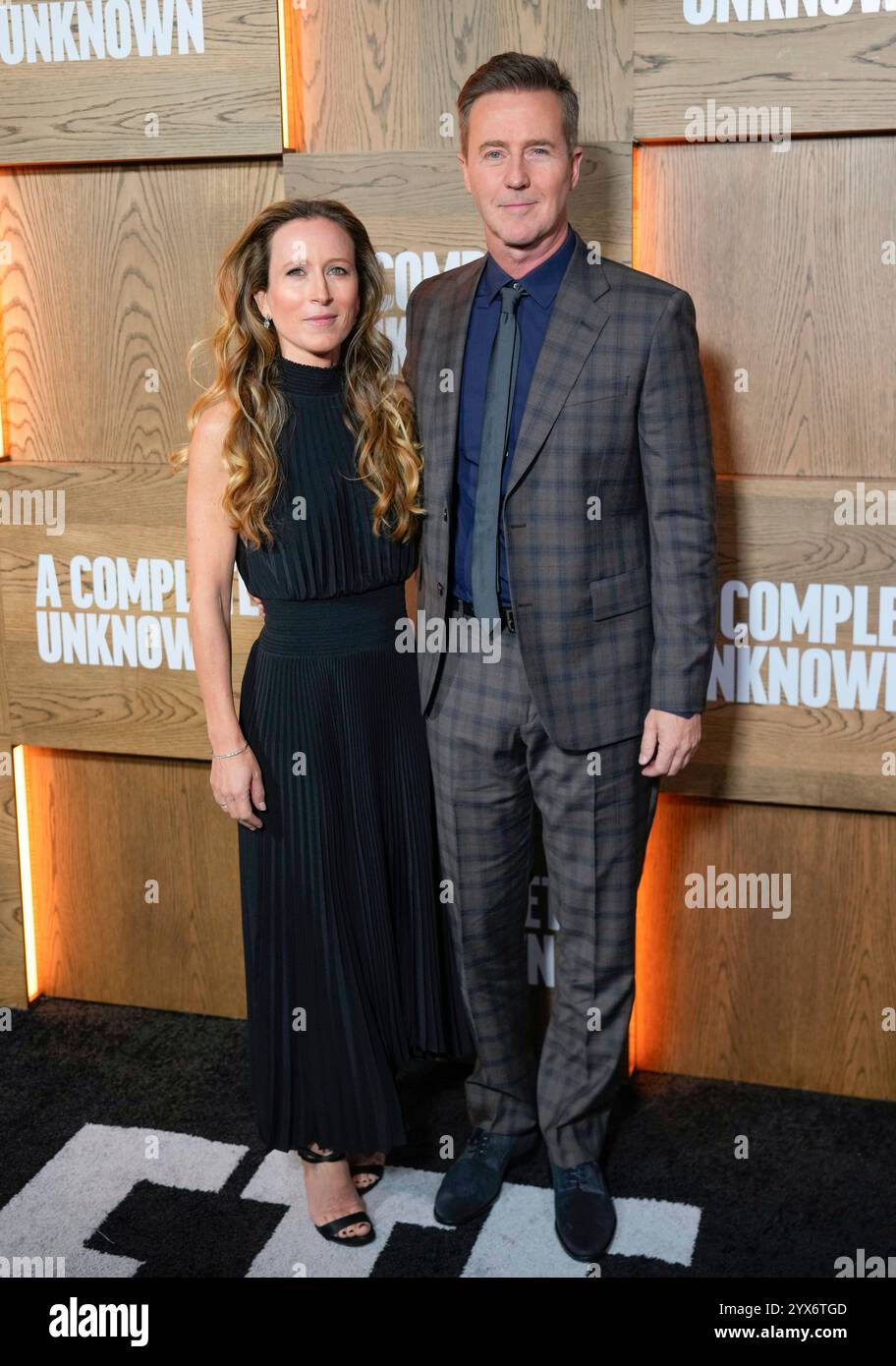 Photo by: XNY/STAR MAX/IPx 2024 12/13/24 Edward Norton and Shauna ...