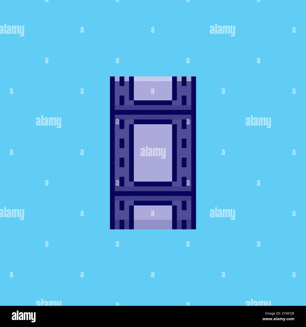 Pixel art Film Reel Icon game asset design Stock Vector Image & Art - Alamy