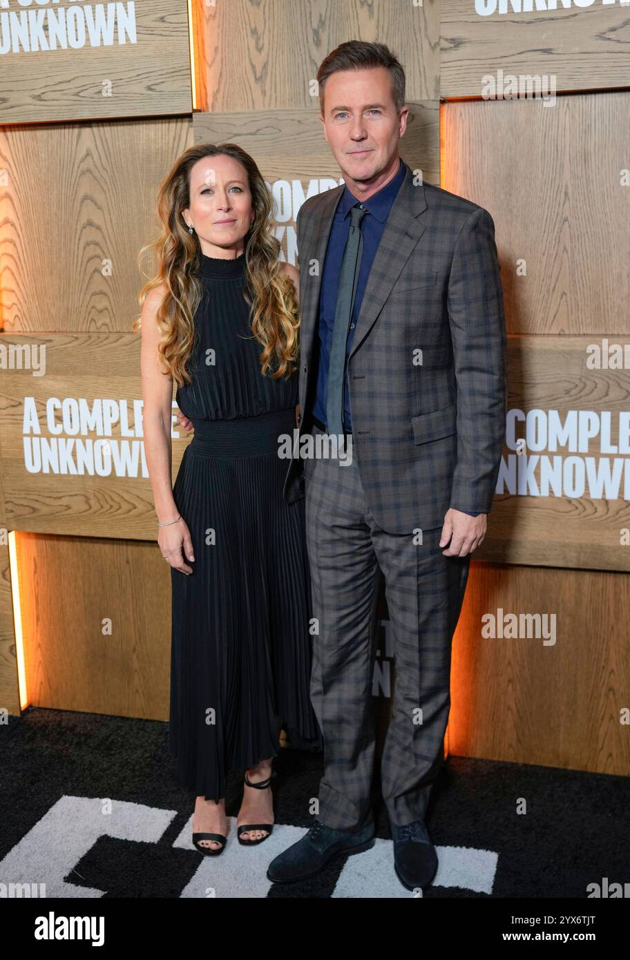 Photo by: XNY/STAR MAX/IPx 2024 12/13/24 Edward Norton and Shauna ...