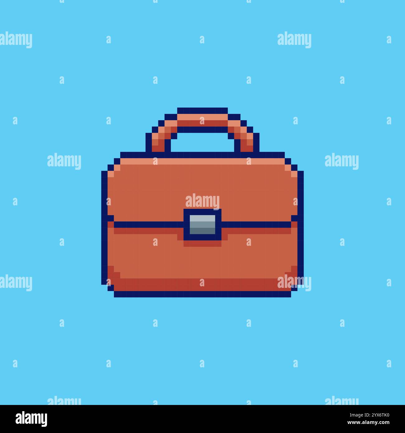 Pixel art Briefcase game asset design Stock Vector Image & Art - Alamy