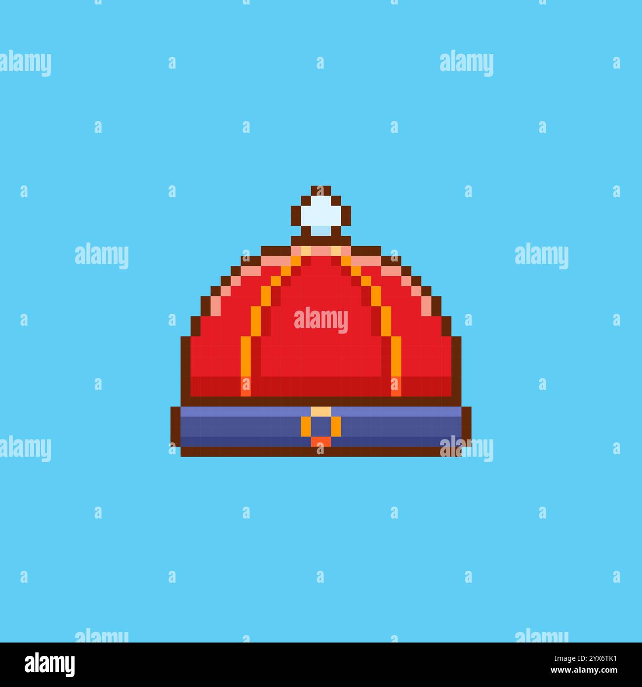 Pixel art Chinese Hat game asset design Stock Vector Image & Art - Alamy