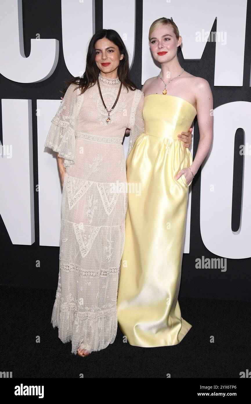 (L-R) Monica Barbara and Elle Fanning attend Searchlight Pictures' 'A ...