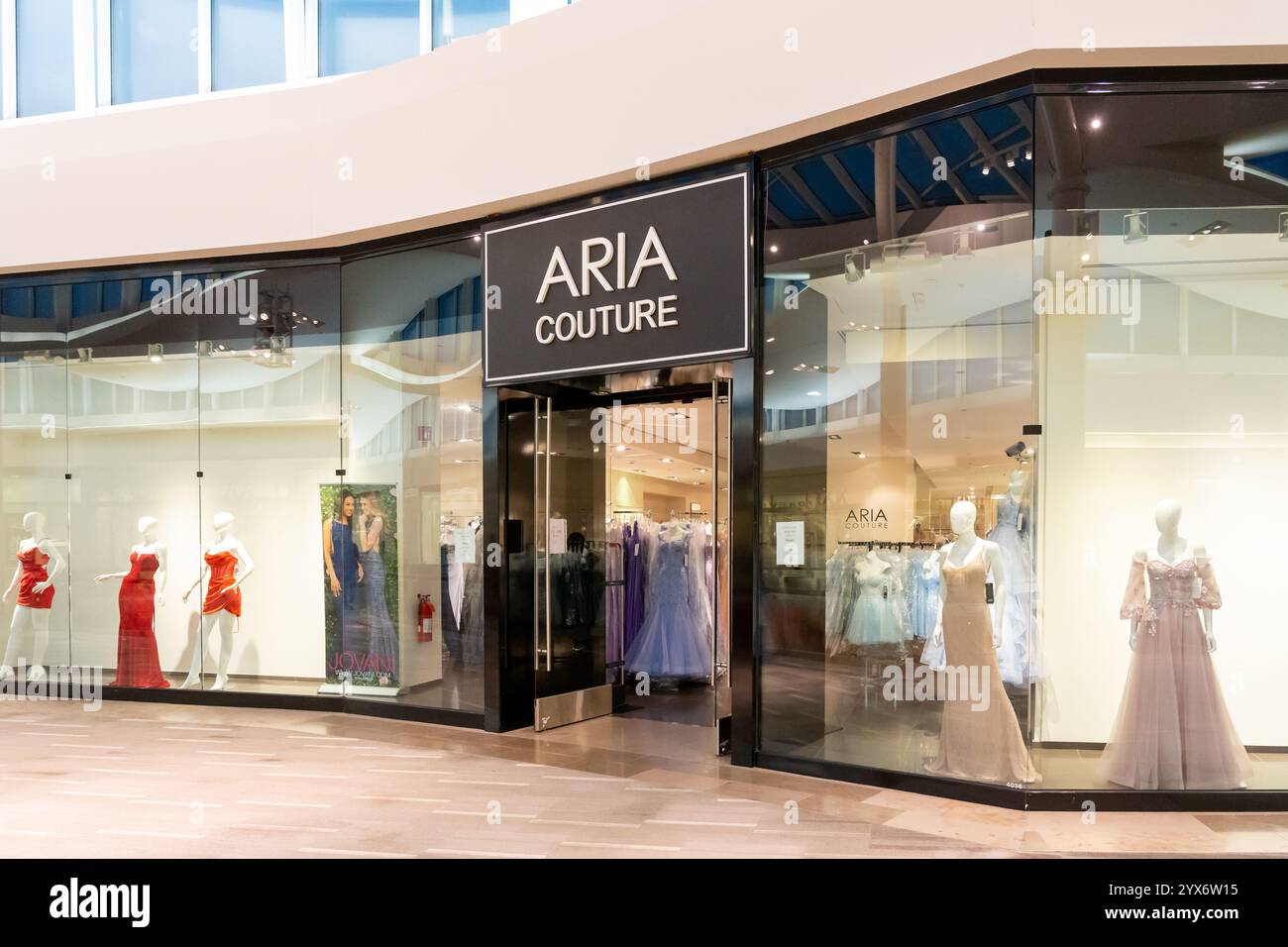 Natick, Massachusetts, USA - November 9, 2023: Aria Couture clothing ...