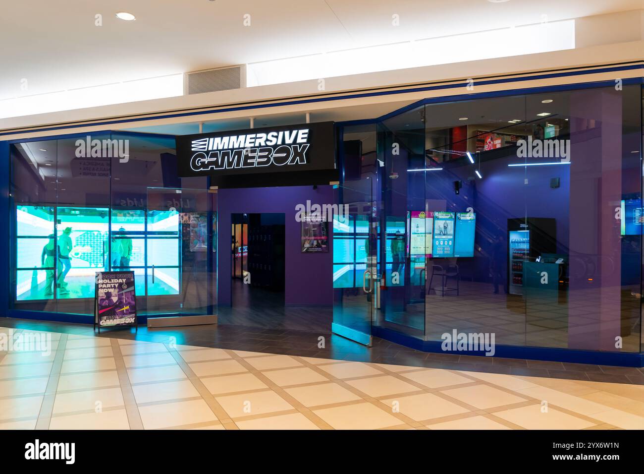 Natick, Massachusetts, USA - November 9, 2023: Immersive Gamebox store ...
