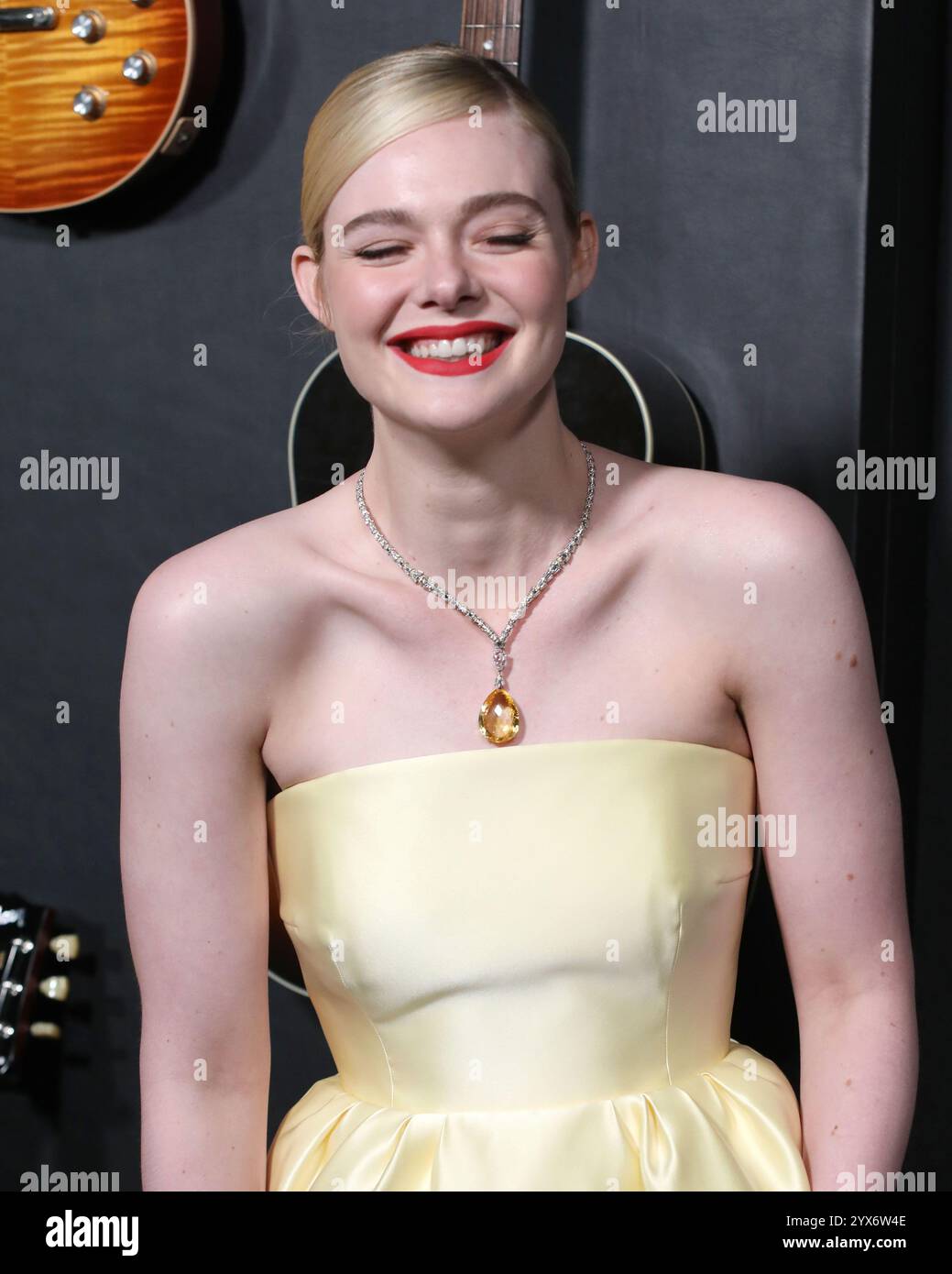 New York, New York, USA. 13th Dec. 2024. Elle Fanning attends a ...