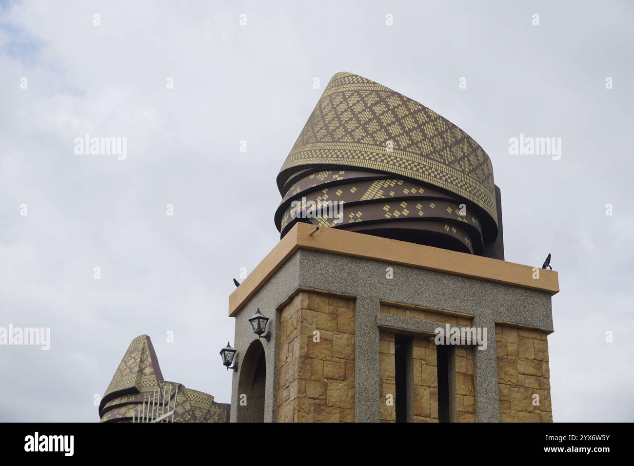 sculpture of the traditional Malay male headgear tengkolok which adorns ...