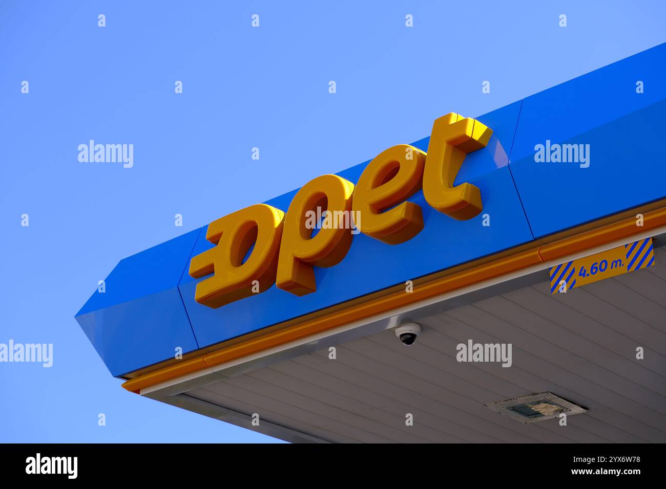 Opet company brand logo at service station Stock Photo - Alamy