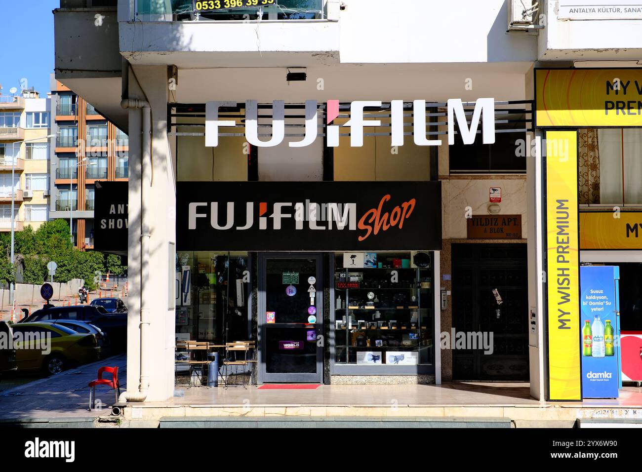 Antalya,Turkey-Oct.1st 2024: Fujifilm store facade and store sign Stock ...