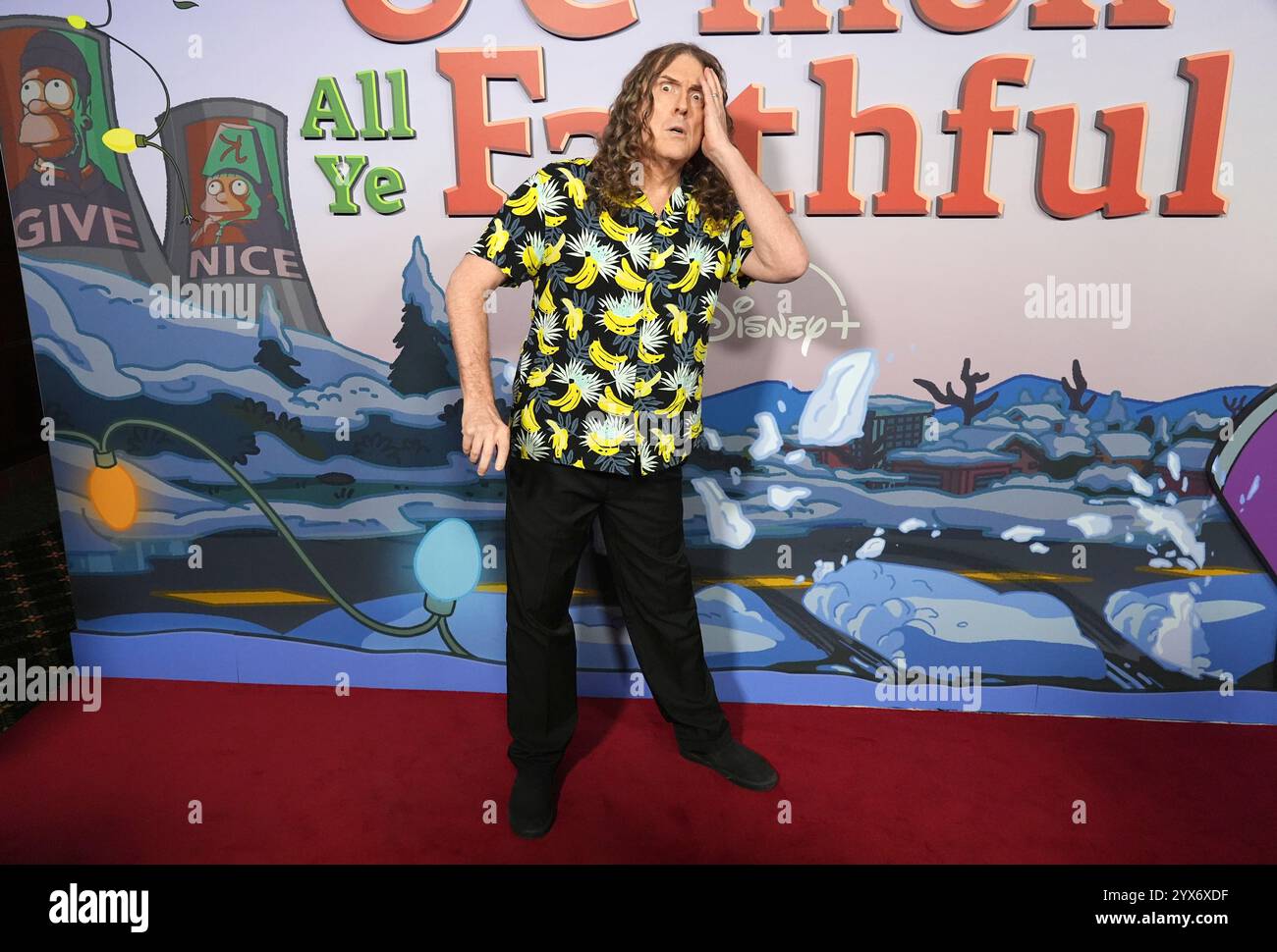 Voice cast member "Weird Al" Yankovic poses at the premiere of the ...