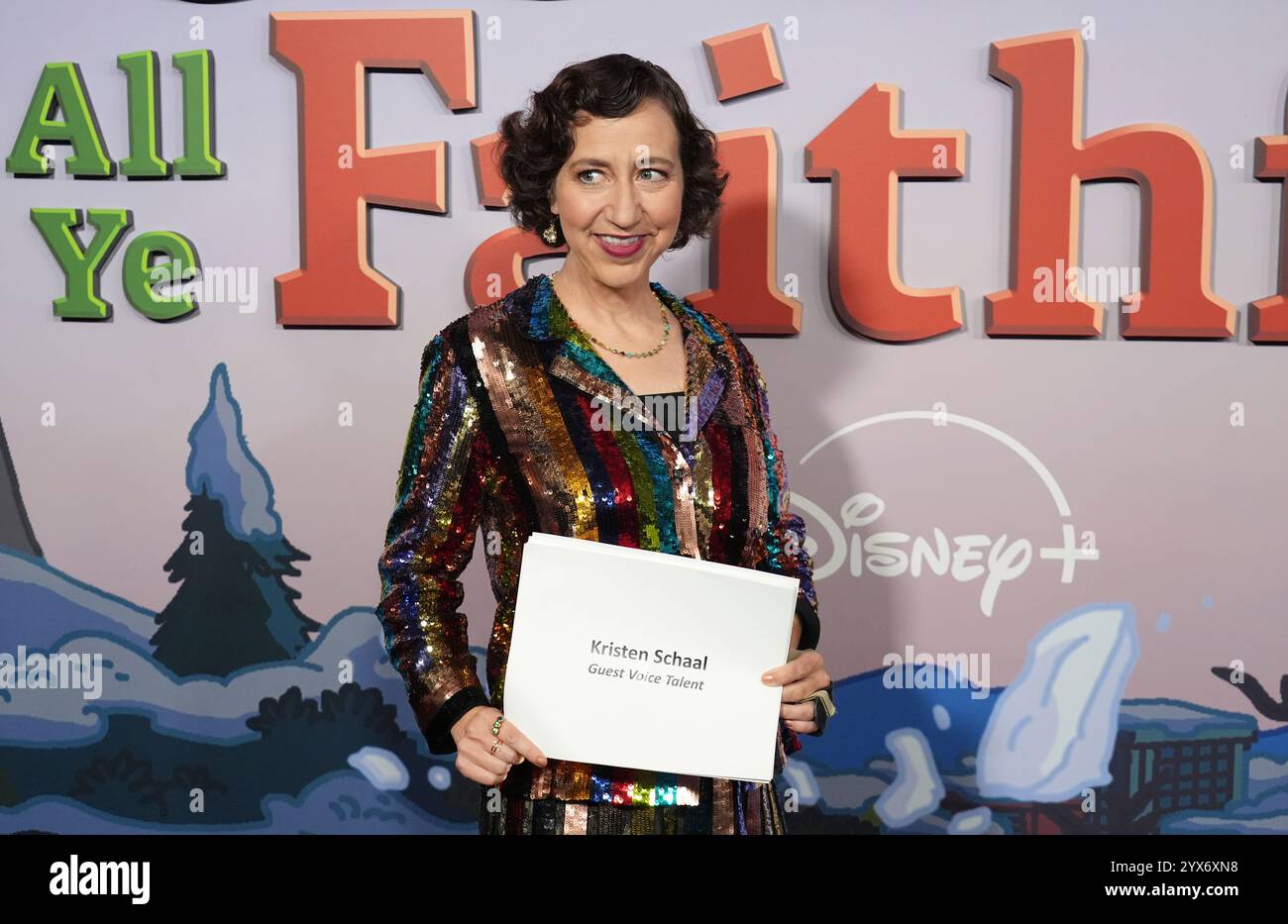 Voice cast member Kristen Schaal arrives at the premiere of the holiday ...