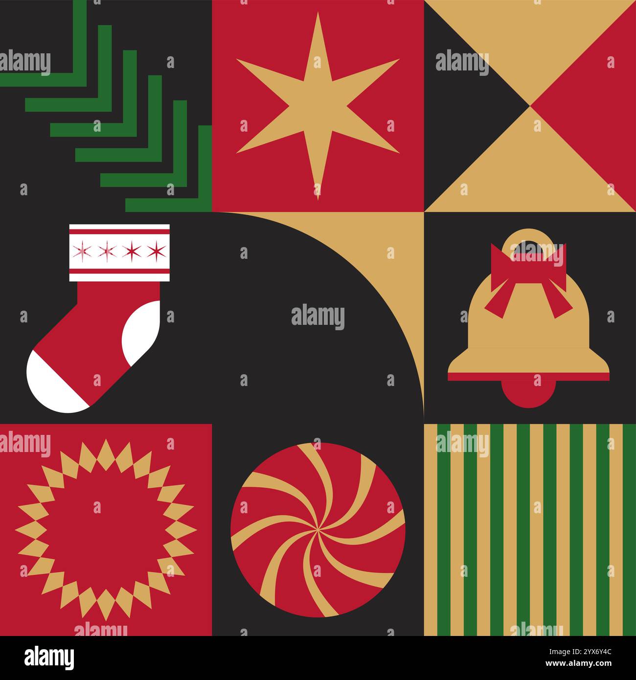 Scandinavian Modern Festive Pattern Design Stock Vector Image & Art - Alamy