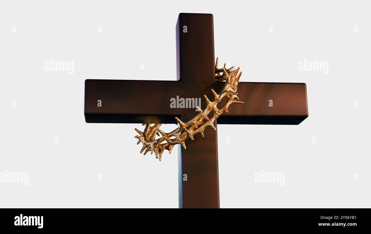 Thorn crown cross hi-res stock photography and images - Alamy
