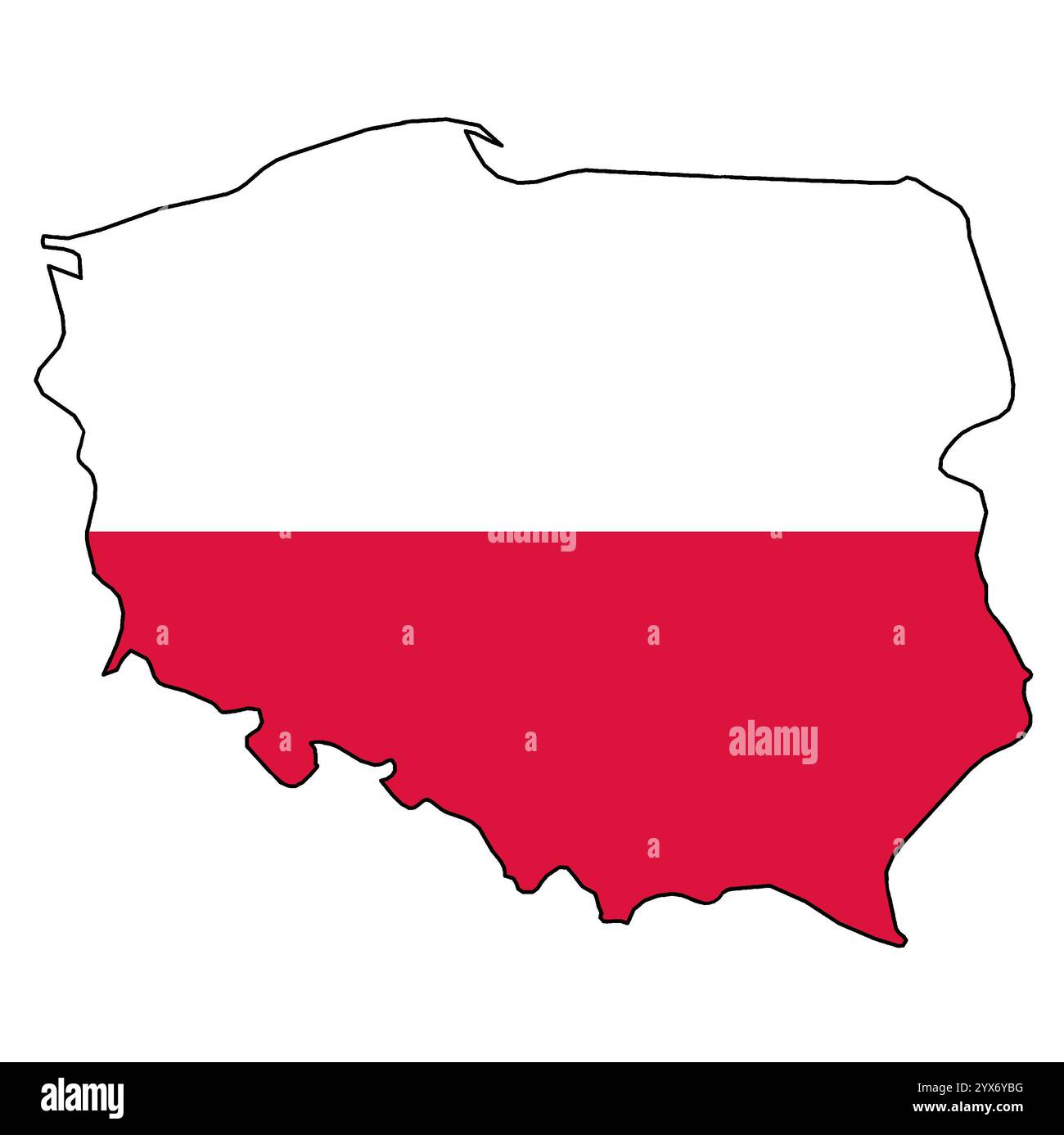 Poland boundary Cut Out Stock Images & Pictures - Alamy