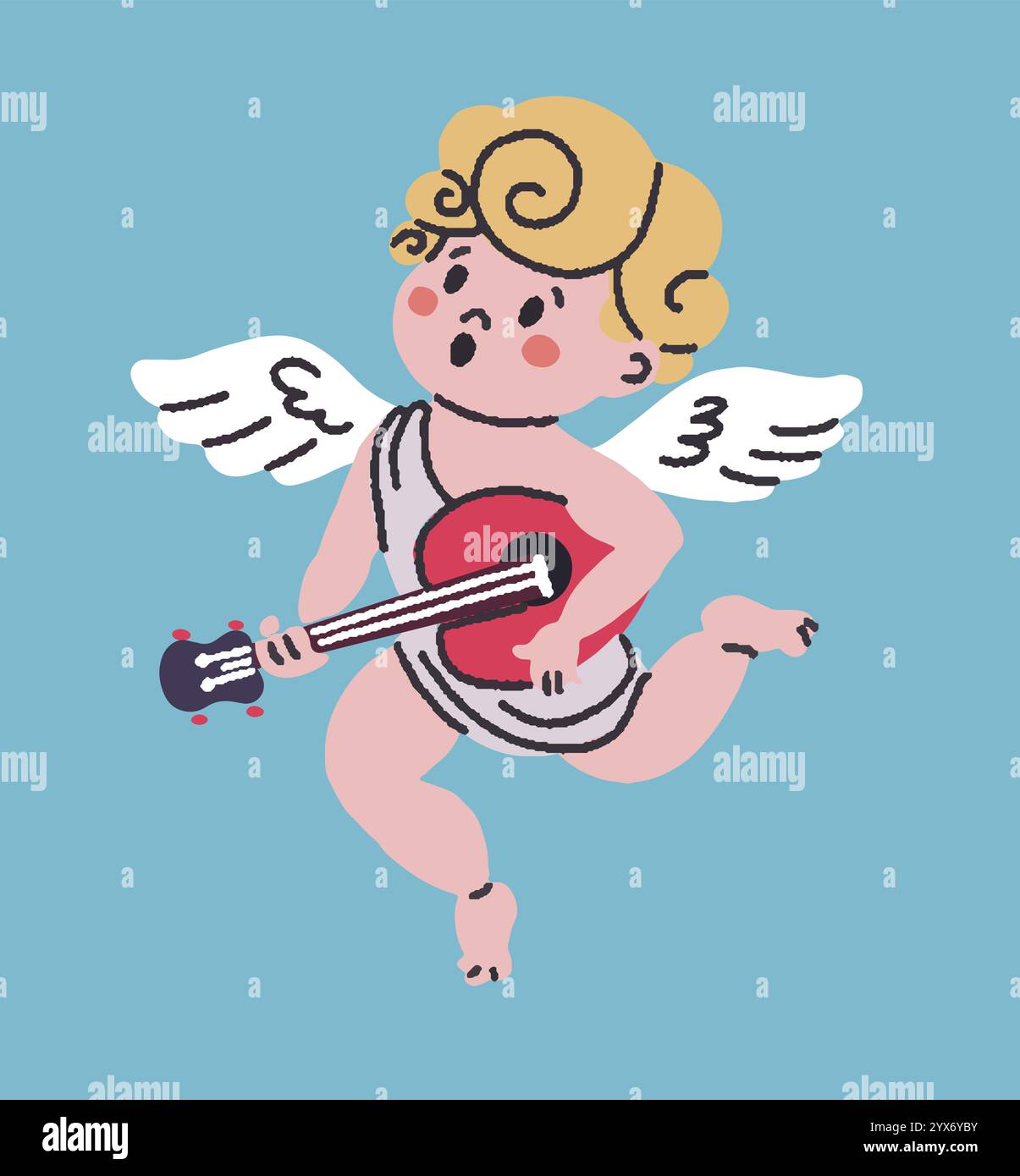 Angel guitar Stock Vector Images - Alamy
