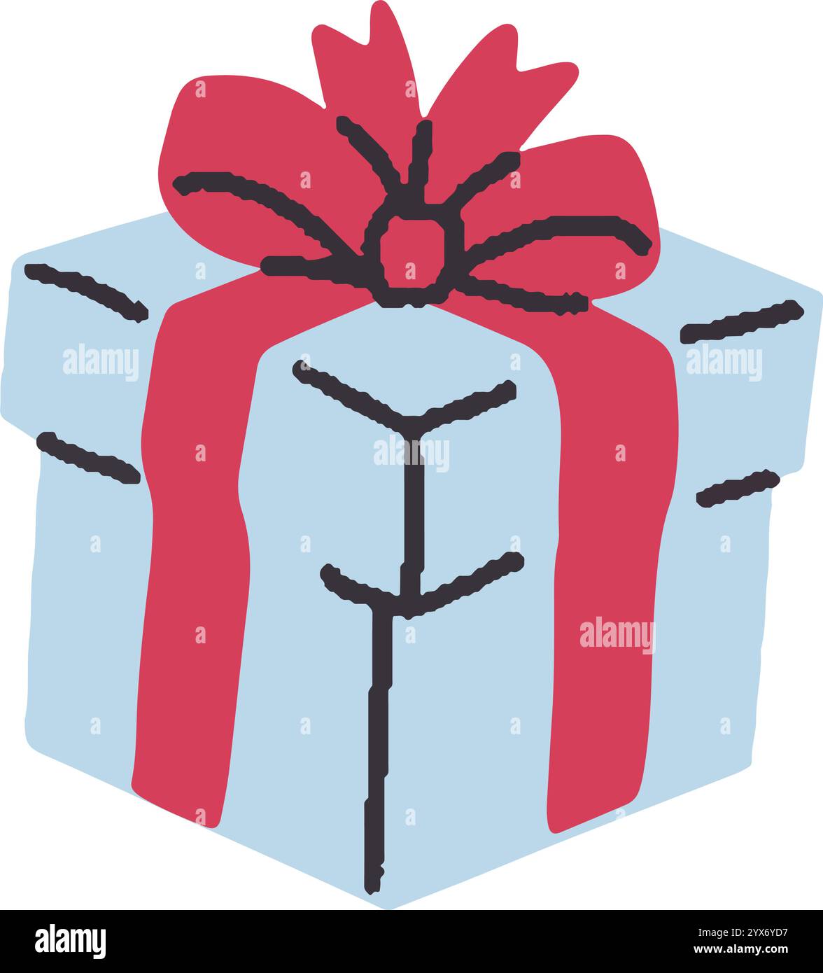 Gift Box Holiday Vector Illustration Stock Vector Image & Art - Alamy
