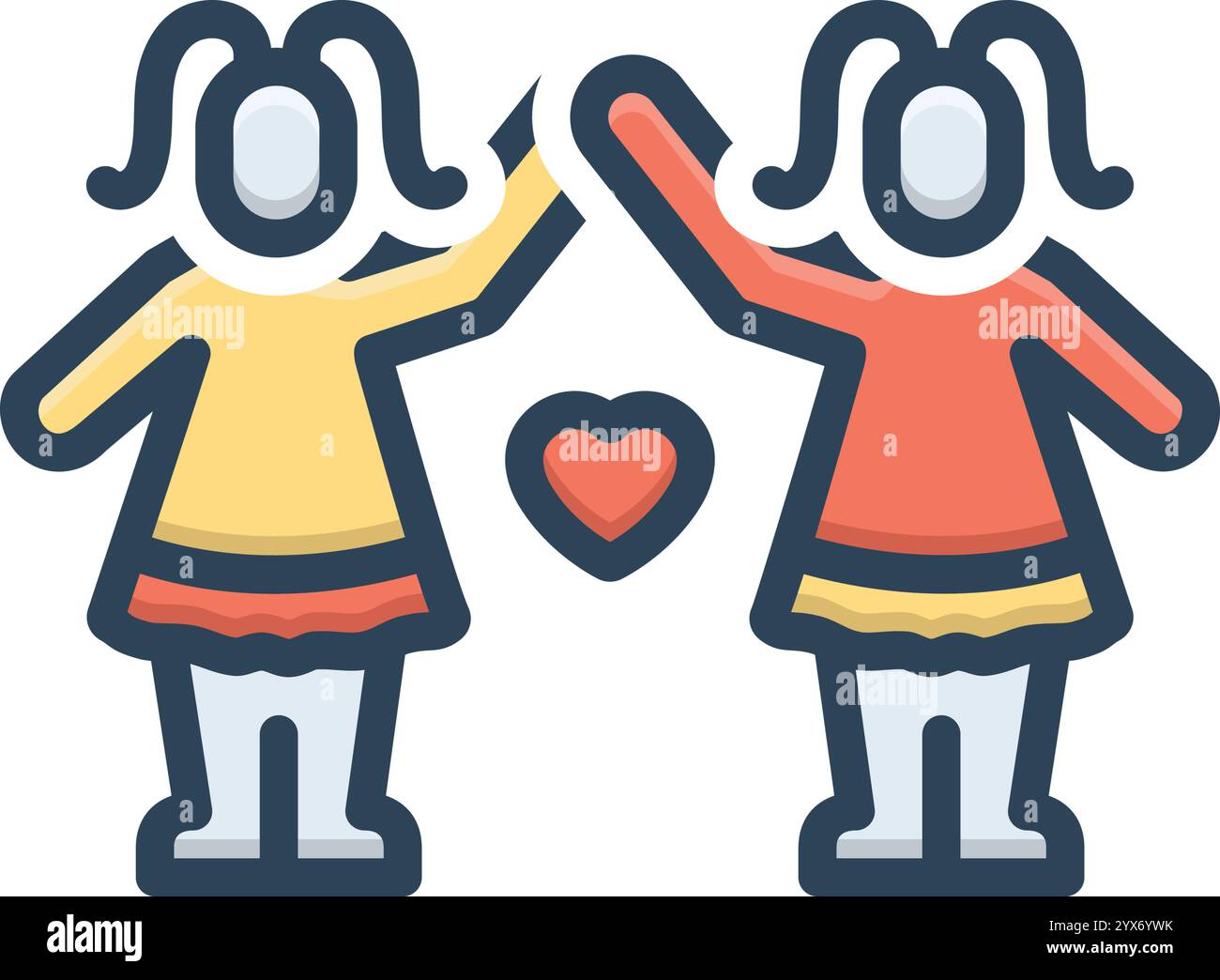 Icon for twins, kids Stock Vector Image & Art - Alamy