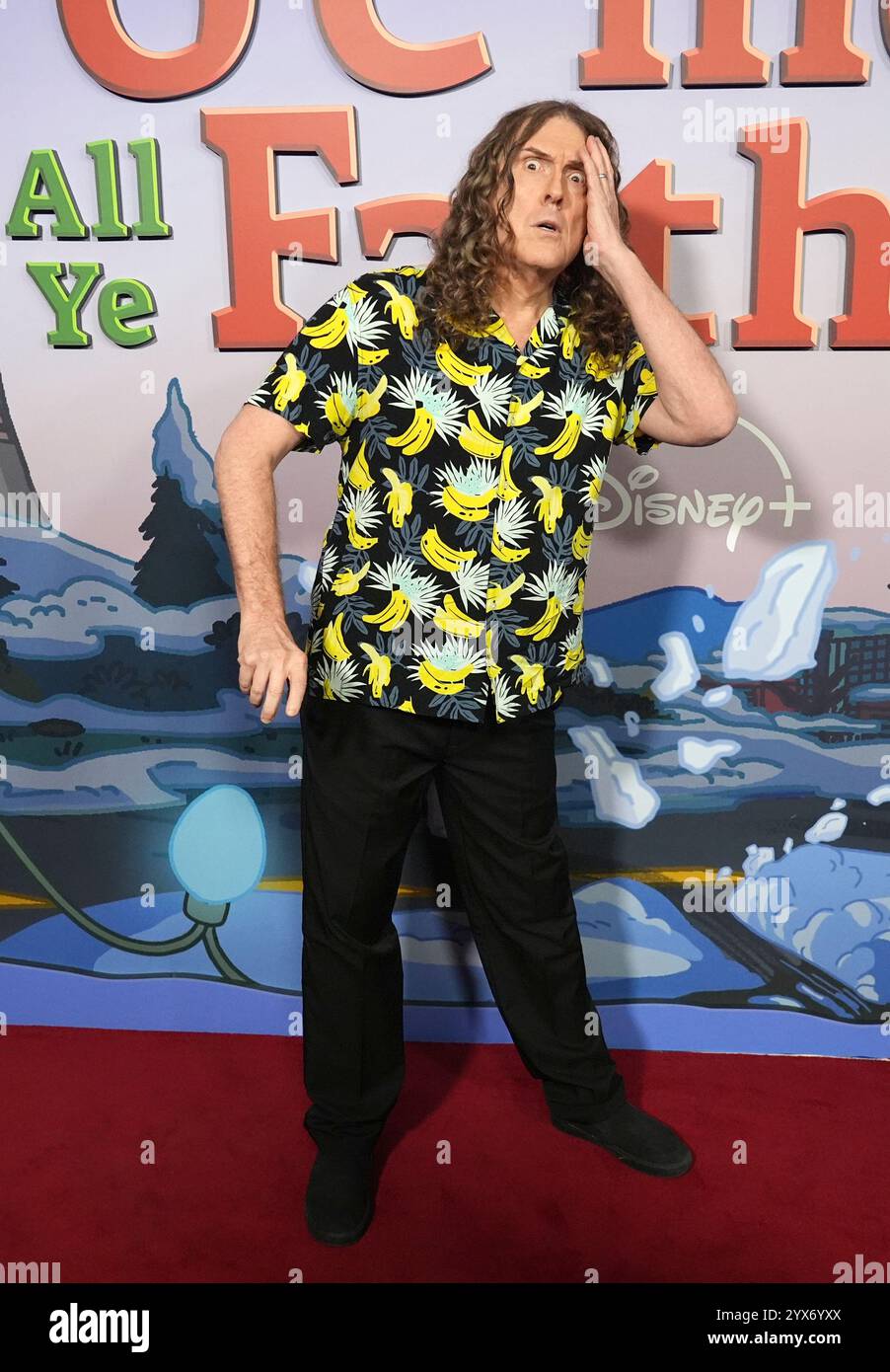 "Weird Al" Yankovic poses at the premiere of "The Simpsons O C'mon All ...