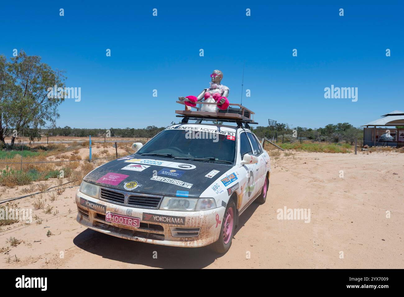 Amusing Car participating in the Shitbox Rally, a yearly event in ...