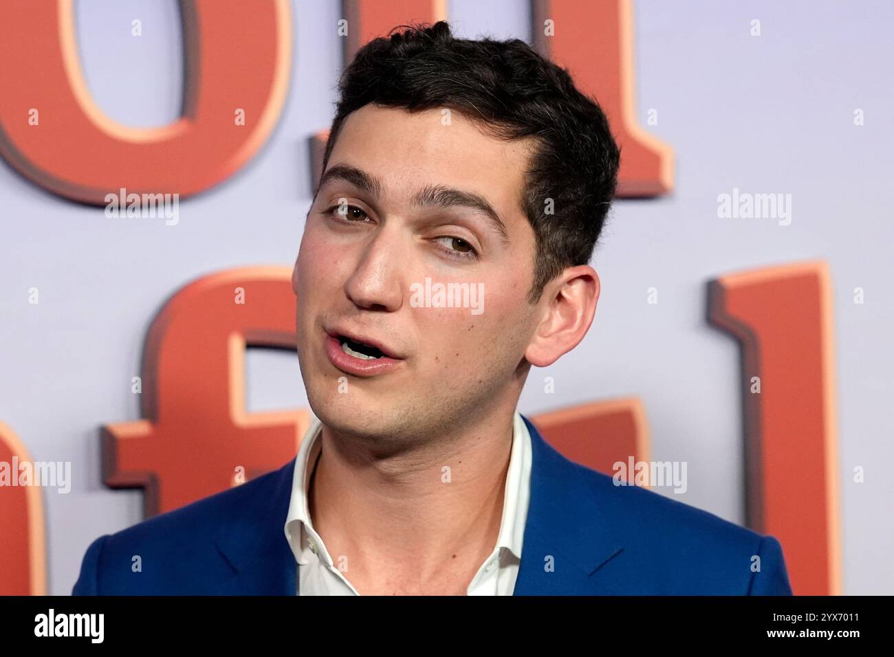 Matthew Friend poses at the premiere of "The Simpsons O C'mon All Ye ...