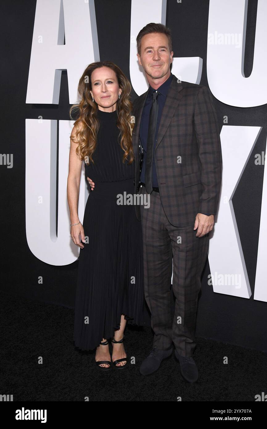 (L-R) Shuana Robertson and Edward Norton attend Searchlight Pictures ...