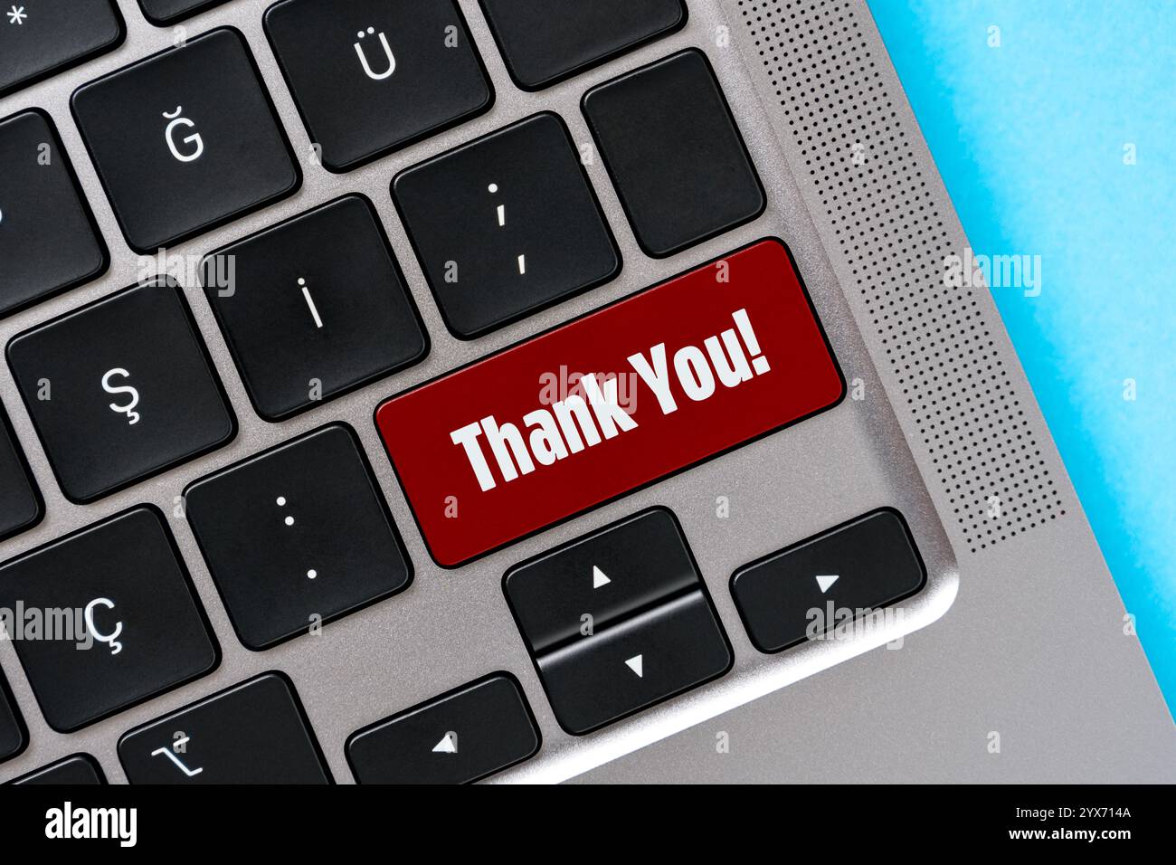 Thank concept key on keyboard hi-res stock photography and images - Alamy