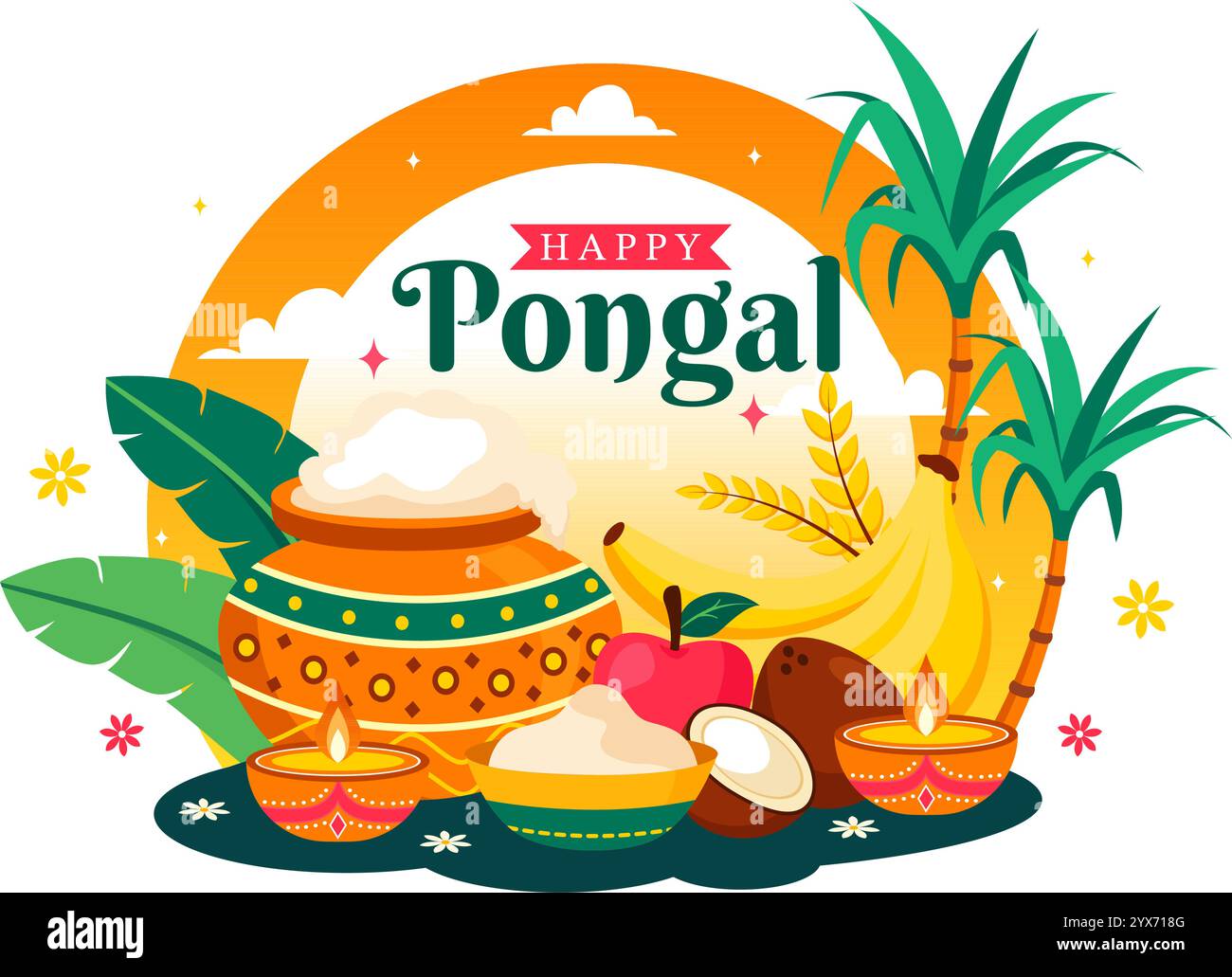 Sugar cane harvest india Stock Vector Images - Alamy